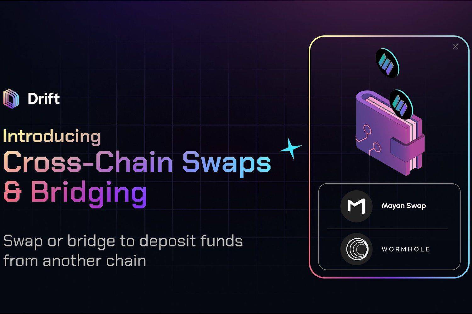 Drift Enables Cross-Chain Swaps in Partnership with Mayan Finance